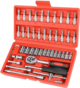Kahaan enterprise 48 Piece 1/4" Socket Set Goti Pana with Ratchet ...