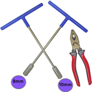 Inditrust Heavy duty 2pc Hex T Spanner 8mm and 10mm With Plier set Hand ...