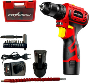 POWER BILT MPT CORDLESS BRUSHLESS DRILL 12V LI-ION BATTERY & & CHARGER ...