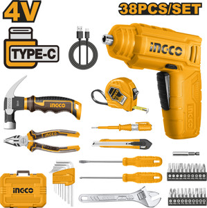 INGCO 38 Pcs tools set HKTHP10381 Power & Hand Tool Kit Price in India ...