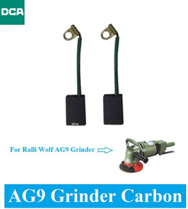 SINAL Carbon Brush Set (DCA Make) For Ralli Wolf Grinder Model AG9 (CR9 ...