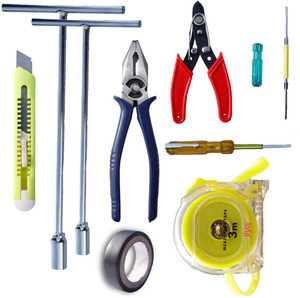 Jiya S291 TOOLS -T SPANNER 8,10MM I MEASUREMENT TAPE 3M I WIRE CUTTER I ...