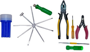 Voltron Hand tool kit 5"8Pcs Screwdriver|Cutting Piler| Tester| 2 in 1 ...