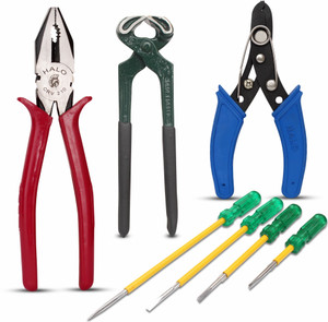 Toolsbae WIRE STRIPPER,PINCER,PLIER,4PC SCREW DRIVER COMBO Power & Hand ...