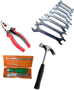 Hand power tool HOME HAND TOOL KIT Spanner Set of 8 PC,8" Plier, Claw ...