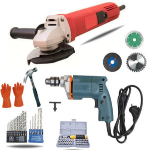 My Factor Angle Grinder with Drill Machine Combo Multicolor (DE706 ...