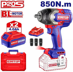 MTREX EMTOP CORDLESS IMPACT WRENCH 1000NM MAX TORQUE,20V MAX LI-ION ...