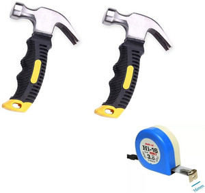 Red Champion Iron Hammers Claw Hammer With Straight Wooden Handle 2 Pck ...
