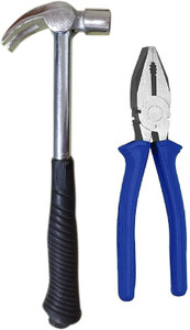 Inditrust new Heavy duty Hand toolkit Plier and Claw Hammer (Pack of 2 ...