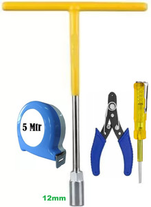 Airfit Goti Wrench with inch tape 5m, wire, tester for Automobiles/Bike ...