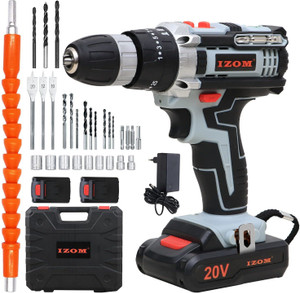IZOM 20V IZOM Battery Operated Drill - IZ-CDK Power & Hand Tool Kit ...