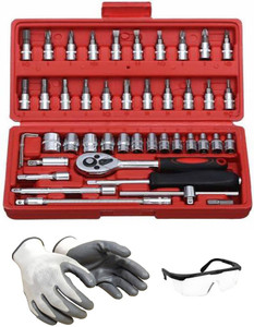 Digital Craft Practical Ratchet Wrench Socket Handle Set Carbon Steel ...
