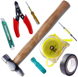 Jiya L499 TOOLS - HATODI I 2 CUTTER I TESTER I M TAPE 3M I SCREWDRIVER ...
