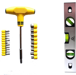 DUMDAAR new 24pcs interchangeable socket set and 12 inch spirit level ...
