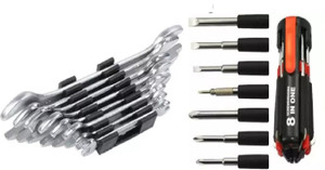 Airfit Double Sided Open End Wrench(Pack of 8) & 8-in-1 Multi Function ...