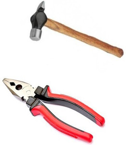 Hand power tool 2 Pcs Home Tool Set Claw Hammer & 8" Combination Plier ...