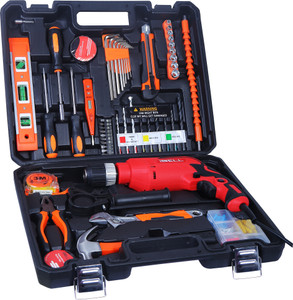 iBELL Tool Kit with Impact Drill TD13-100, 650W, Copper Armature, Chuck ...