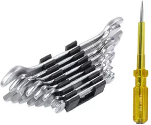 Airfit Double Sided Open End Wrench (Pack of 8) and voltage tester Hand ...