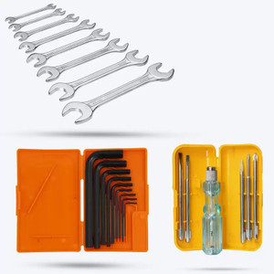 Tools Titan 9 Allen Key Set with 5in1 Screwdriver Set and 9 pcs DOE ...