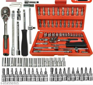 Crox 46 in 1 Pcs Tool Kit & Screwdriver and Socket Socket Set Hand Tool ...