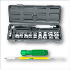 NBS NBS Screwdriver 2x1-6" and 10 Piece Goti Set Hand Tool Kit Price in ...