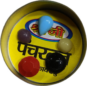 LUXMIRAMNA Panchratna (Panch Ratan ) 5 Multicolor Gem Stone Pieces for ...