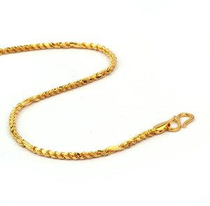 Candere by Kalyan Jewellers BIS Hallmark 16 inch Rope Chain Yellow Gold ...