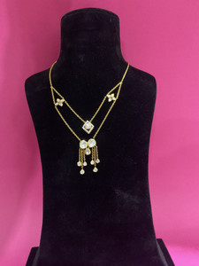 NJ Arts MONZONITE NECKLACE 22kt Yellow Gold Locket Price in India - Buy ...