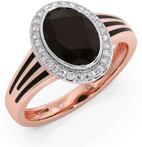 Candere by Kalyan Jewellers 1 Gold & Diamond Ring 18kt Diamond, Onyx ...