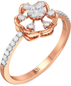 Joyalukkas Elegant Floral Diamond Ring 18kt Rose Gold ring Price in ...