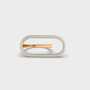 jewelbox Sleek Anomaly Diamond Ring 18kt Lab Grown Diamond Yellow Gold ...