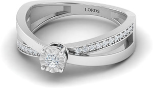 LORDS JEWELS Twingle Star BIS Hallmarked Diamond Ring 2.82 Grams For ...