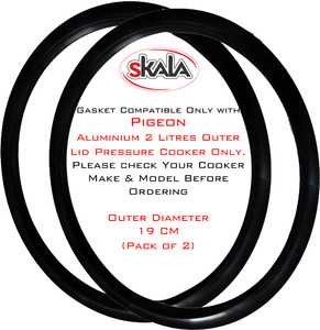 SKALA Gasket Compatible With Pigeon Aluminium 2 litres Outer Lid (Pack ...