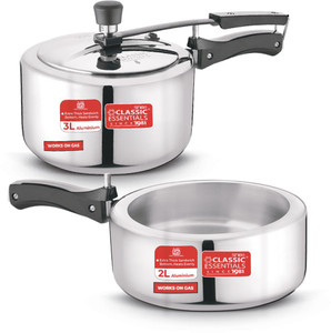 Classic Essentials Prochef Aluminum Pressure Cooker | ISI Certified ...