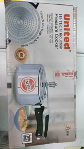 United HI TECH Anti bulge 3 L Inner Lid Induction Bottom Pressure ...