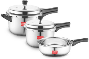 Classic Essentials Prochef Outer Lid Set of 3 Combo, 5 L, 3 L, 2 L ...