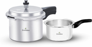 Prestlee Aluminium Premium Outerlid Pressure Cooker 2 Ltr & 3 Ltr Combo ...