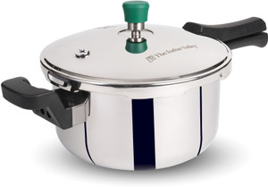 The Indus Valley Triply Stainless Steel Outer Lid Pressure Pan | ISI ...