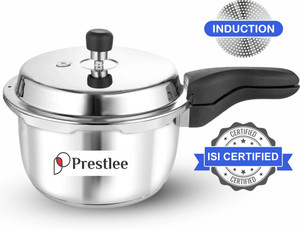 Prestlee Deluxe Stainless Steel 3 L Outer Lid Induction Bottom Pressure ...