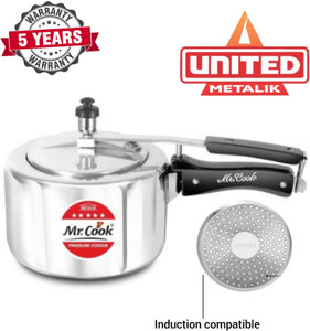 Mr.Cook by United ISI 1 L Inner Lid Induction Bottom Pressure Cooker ...