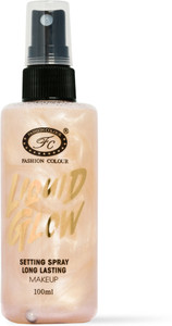 FASHION COLOUR Liquid Glow Setting Spray For Makeup Long Lasting MF09B ...