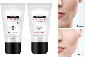THTC Face & Body Primer Matte Finish Oil Free Primer Pack Of 2 Primer ...