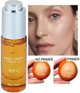 HUZURLU Magic Drops Primer Oil For Face Infused With Vitamin C Primer ...