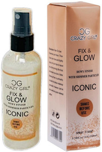 Crazy girl Fix & Glow Waterproof After Makeup Setting Fixing Fixer Face ...