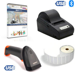 tradebill 58mm Thermal Barcode + Billing Printer with Software ...