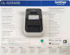 brother QL820NWB Single Function Monochrome Label Printer - brother ...