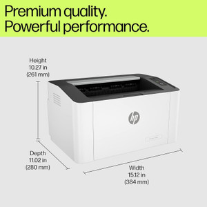 HP Printer Laser 108A Single Function WiFi Monochrome Laser Printer ...