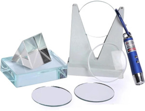 COMETEK Optical Experiment Set with Lenses, Mirrors, Prism, Slab ...