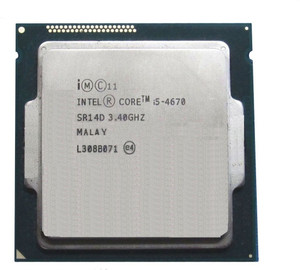 Intel i5-4670 ( 4Th Generation ) 6 MB Smart Cache, 3.4 GHz LGA 1150 ...