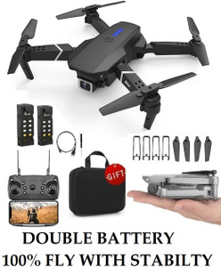 DRONE E88 Pro Dual Camera with FPV WiFi, Smart Gesture Photo, 4K Video ...